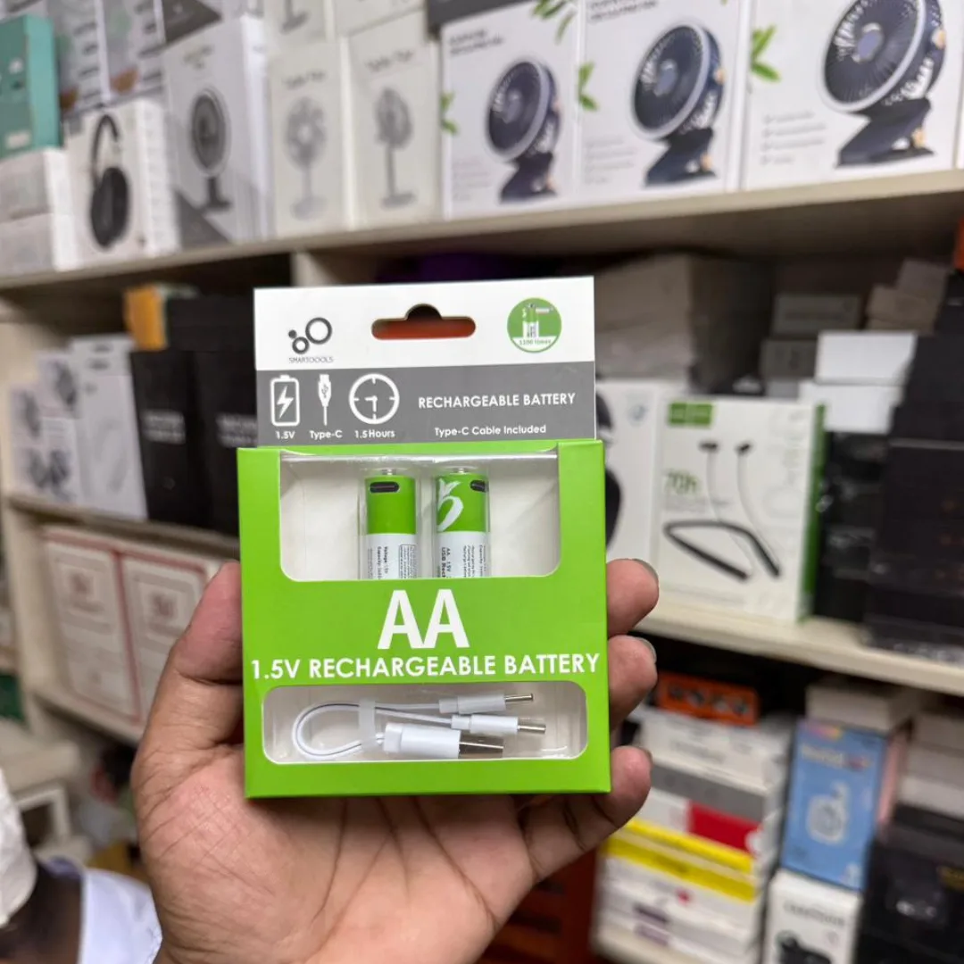 🔋 AAA 1.5V Rechargeable Pencil Battery with Type-C Dual Charging Cable ...